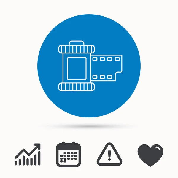 Retro photo icon. Camera roll sign. - Stock Image - Everypixel