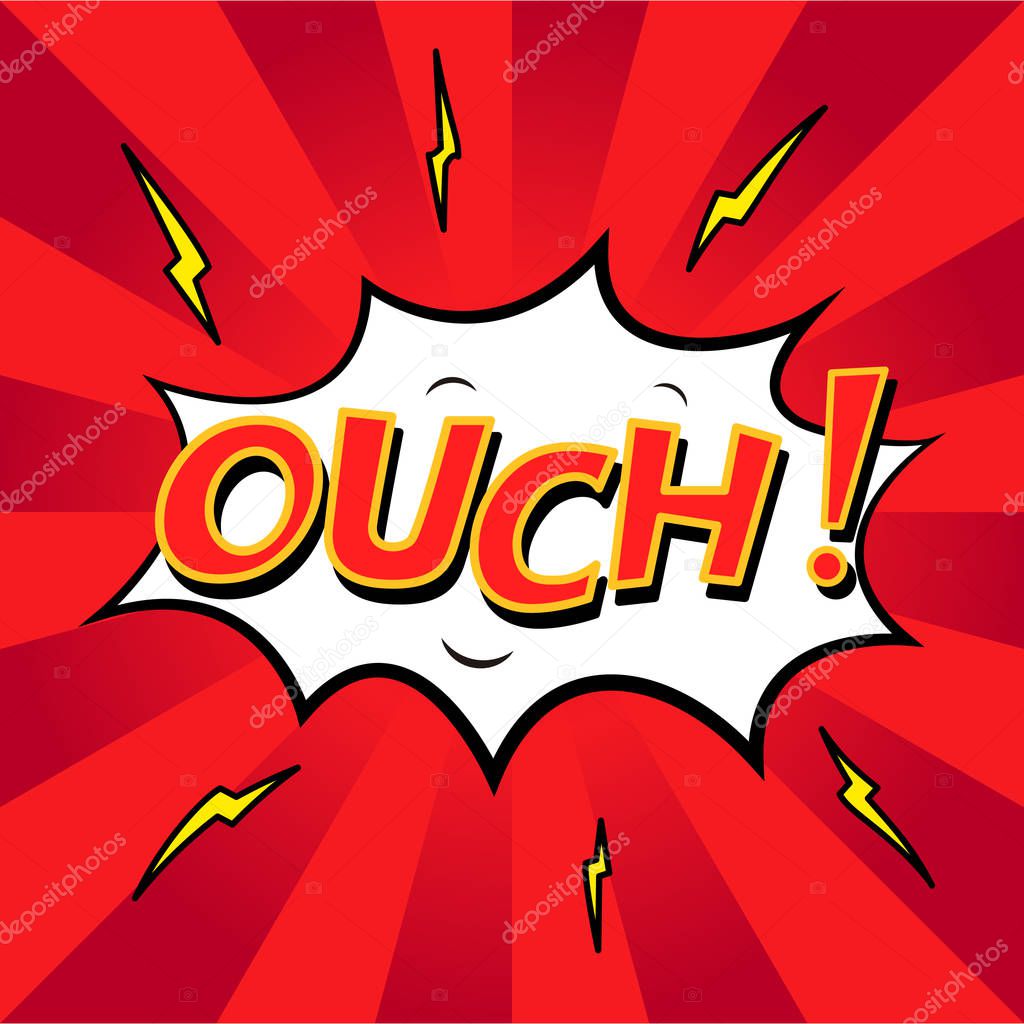 ¡Toque cómico! Explosión colorida del cómic, burbuja del discurso ...