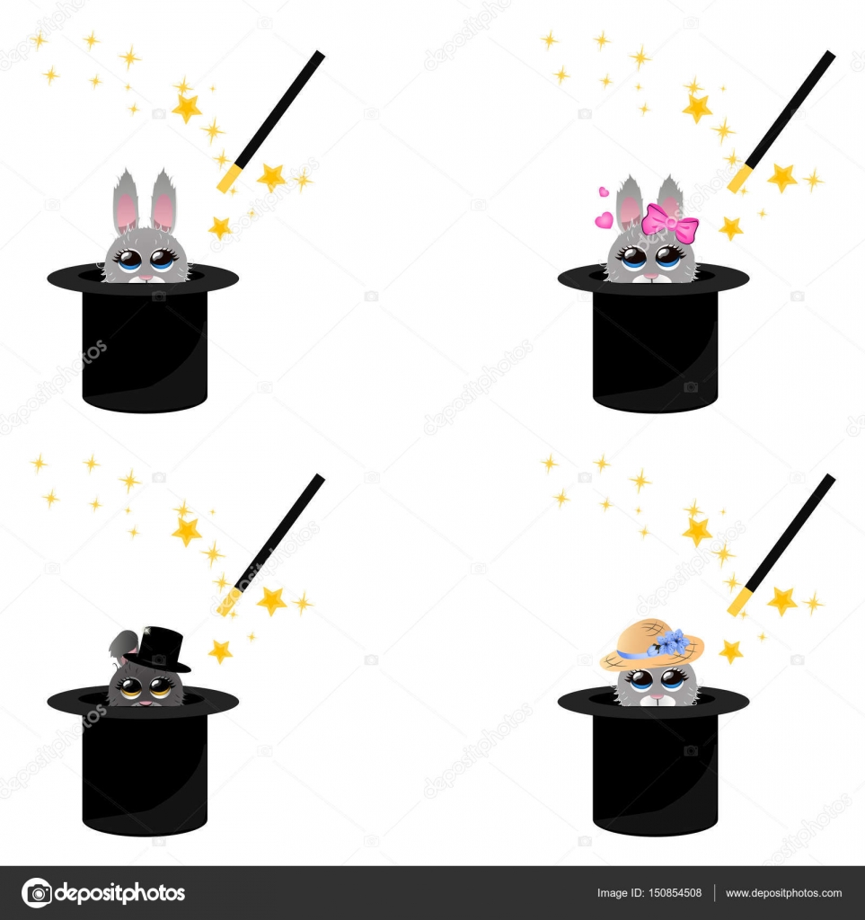 Magic hat, bunny ears Stock Vector Image by ©StellaL #150854508