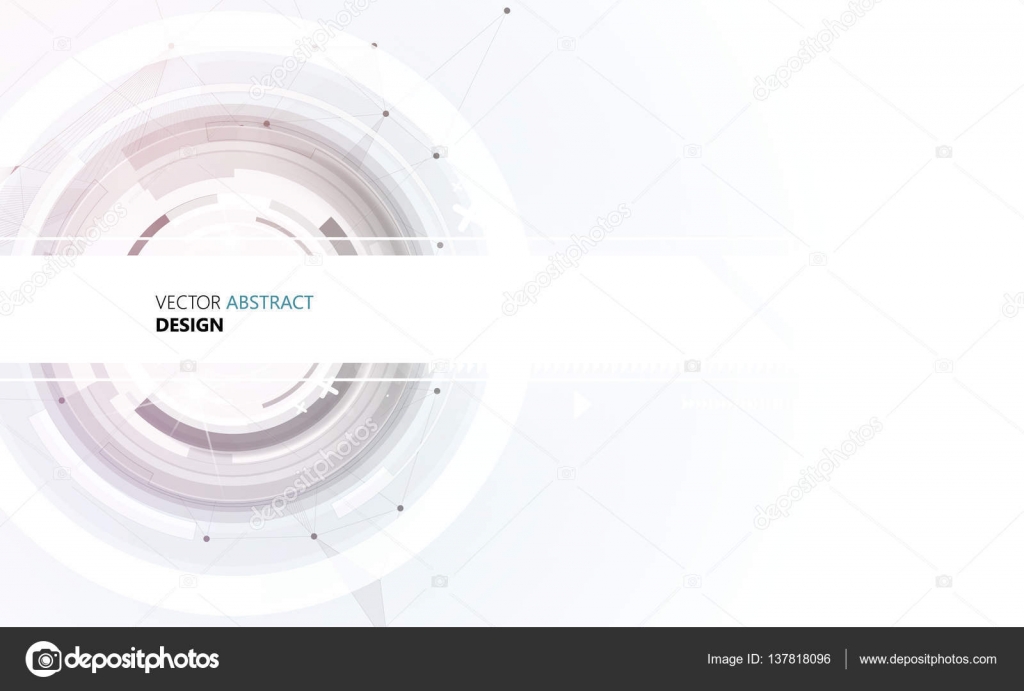Bright background with futuristic circles Stock Vector by ©Droidworker ...