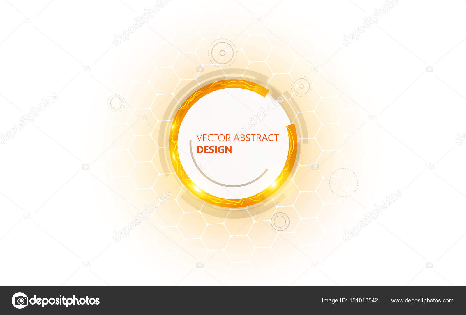 Yellow round frame Stock Vector by ©Droidworker 151018542