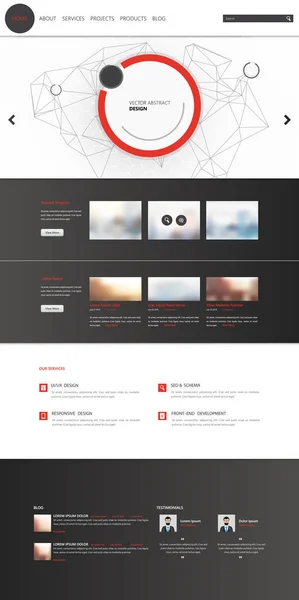 Website design template Stock Vector by ©Droidworker 151024152