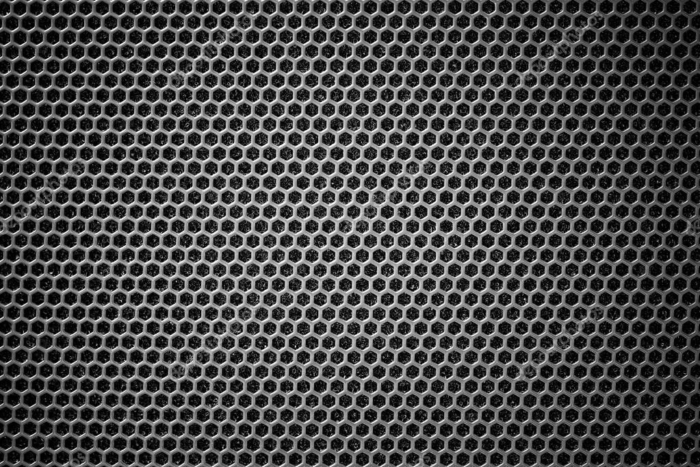 Tekstur latar belakang hitam kisi baja — Foto Stok © oatsung #125749376