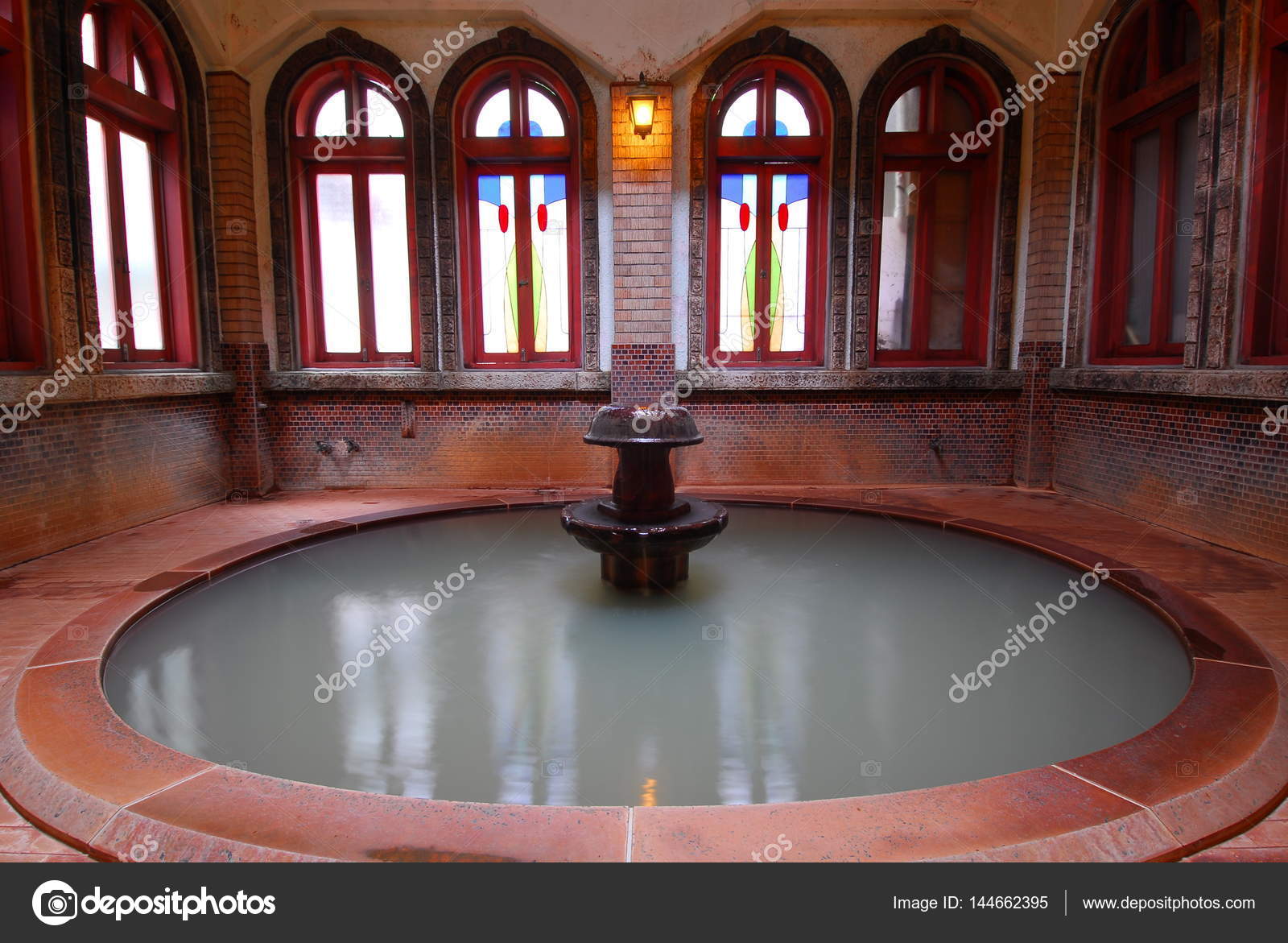 Japanese indoor hot spring — Stock Photo © topphoto #144662395