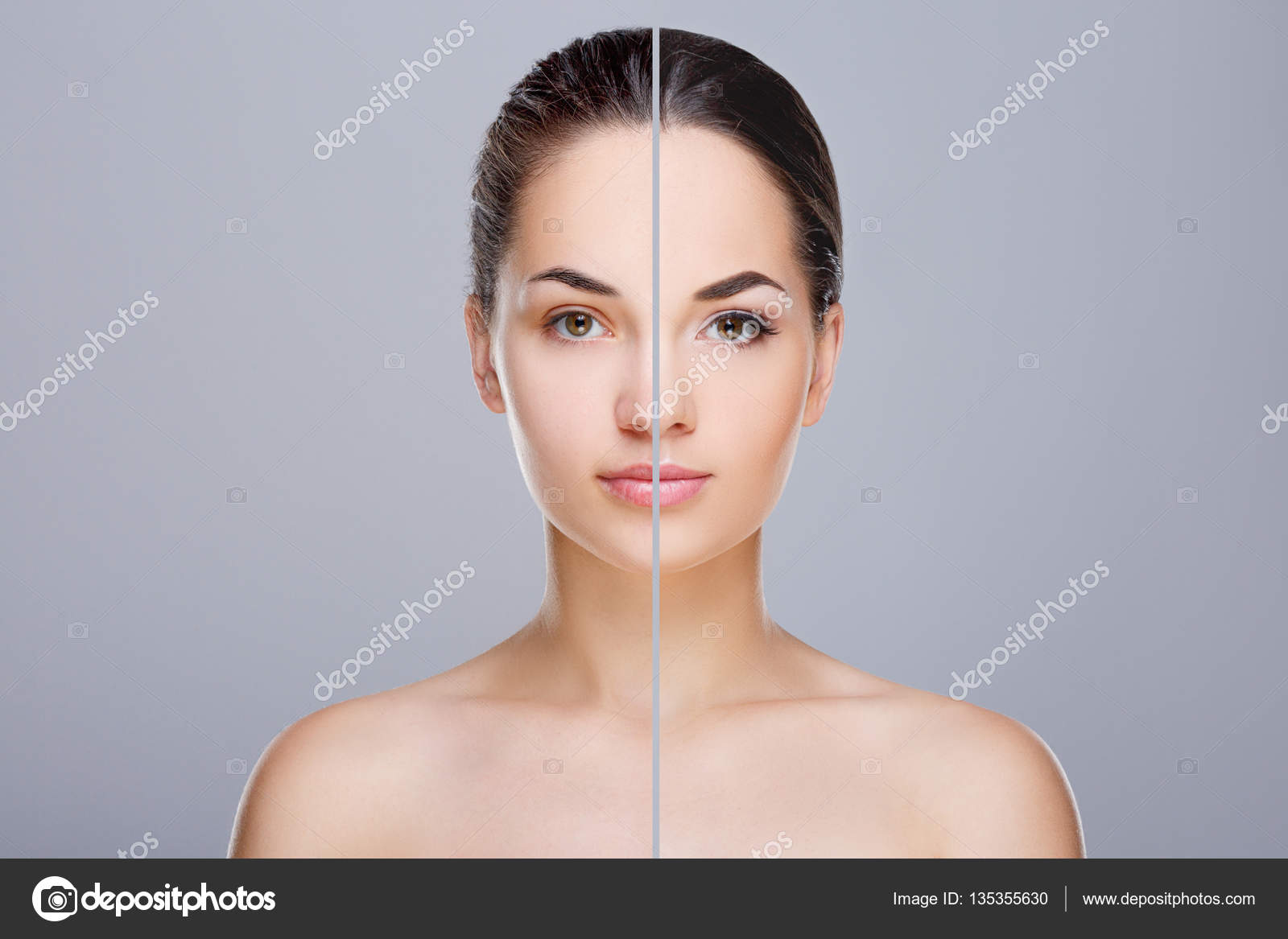 Model with retouch and makeup — Stock Photo © VelesStudio #135355630