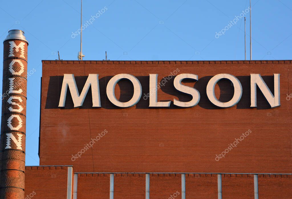 MONTREAL QUEBEC CANADA 02 21 2020: Montreal Molson Factory. Molson ...