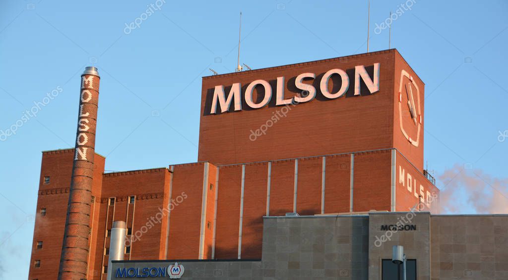 MONTREAL QUEBEC CANADA 02 21 2020: Montreal Molson Factory. Molson ...