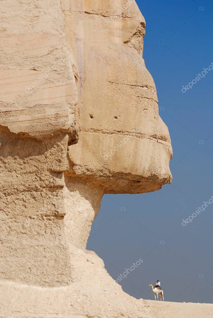 Gran Esfinge de Giza (Padre del Temor), comúnmente conocida como la ...