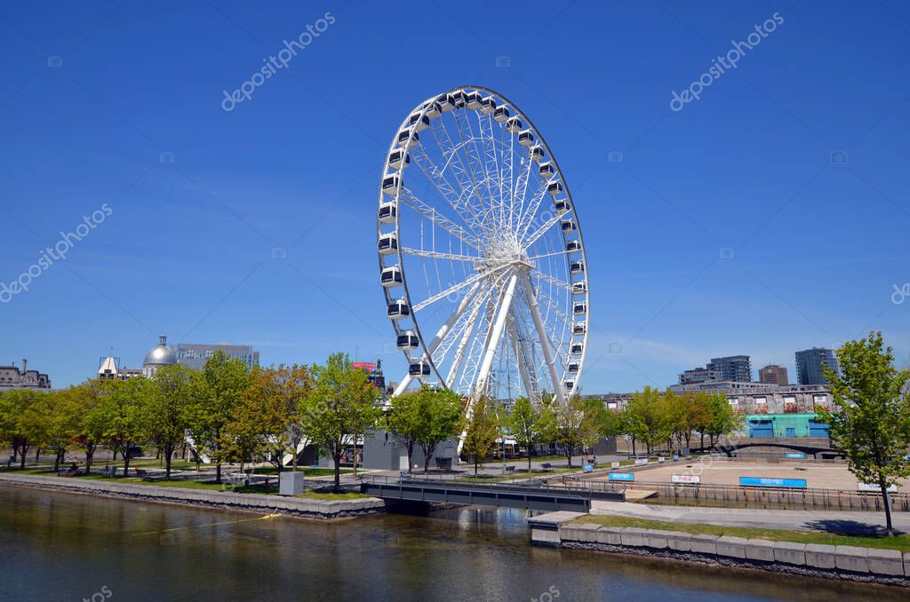 MONTREAL CANADA - 05 20 20: La Grande Roue de Montreal la noria más ...