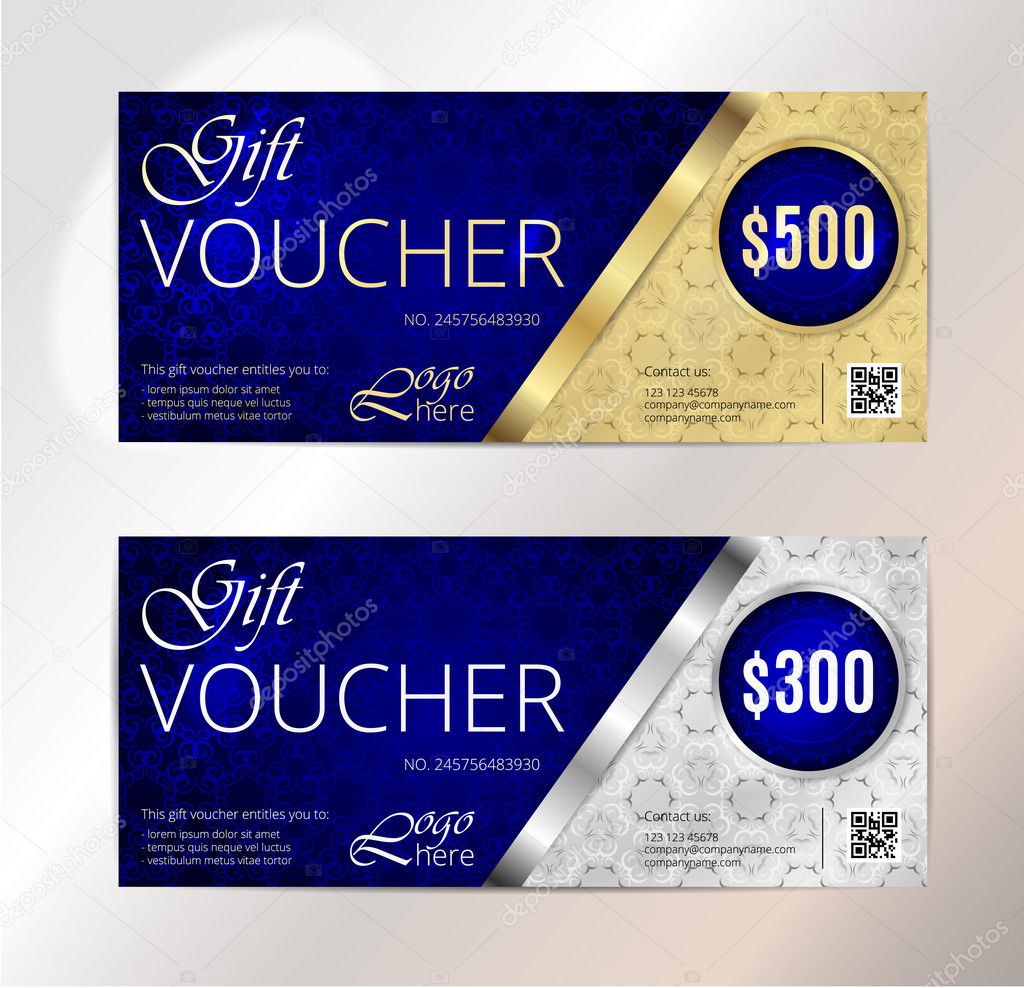 Tarjeta Gold VIP Club. Plantilla de vale o certificado de regalo. 2025