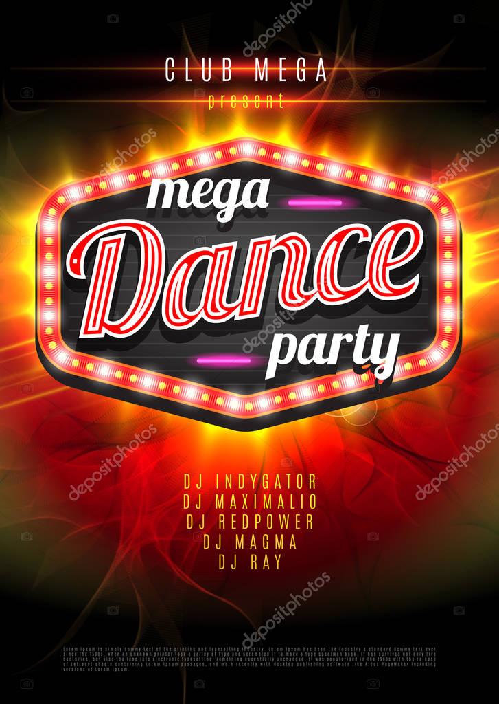 Dance Party Background Vector