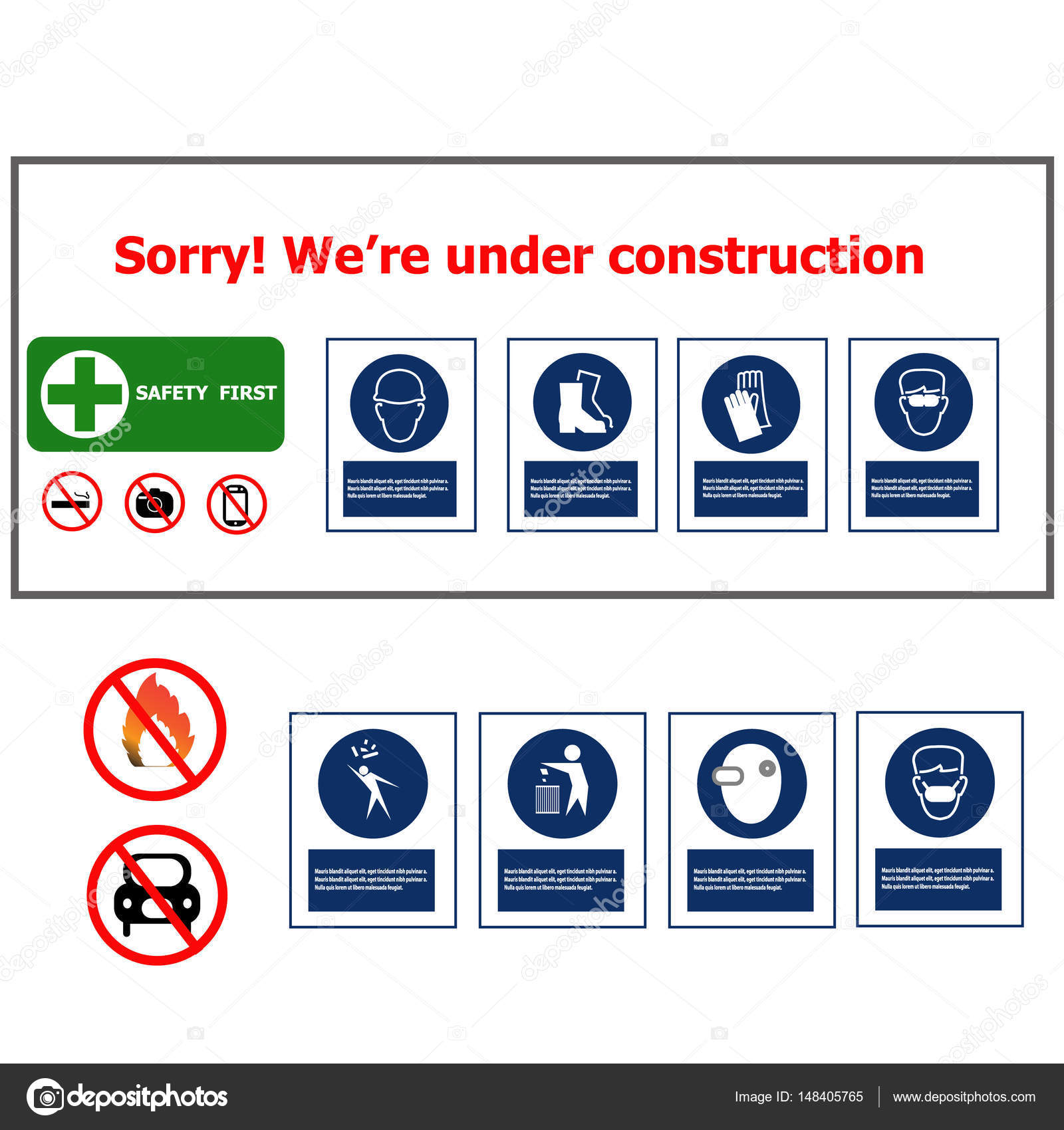 Warning sign construction Stock Vector Image by ©utah778 #148405765