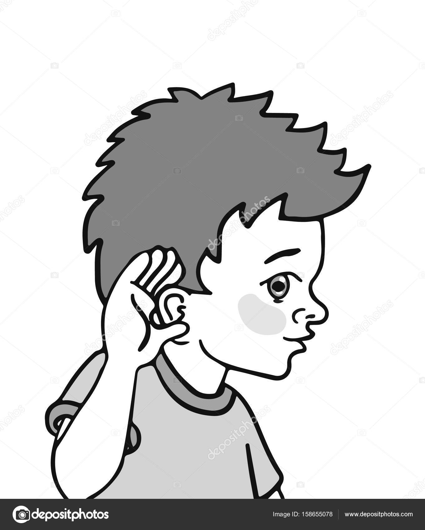 Image vectorielle Illustration d'un enfant démontrant son sens de l ...