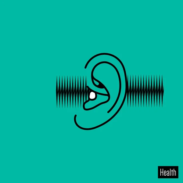 Sound waves ear Vector Art Stock Images | Depositphotos