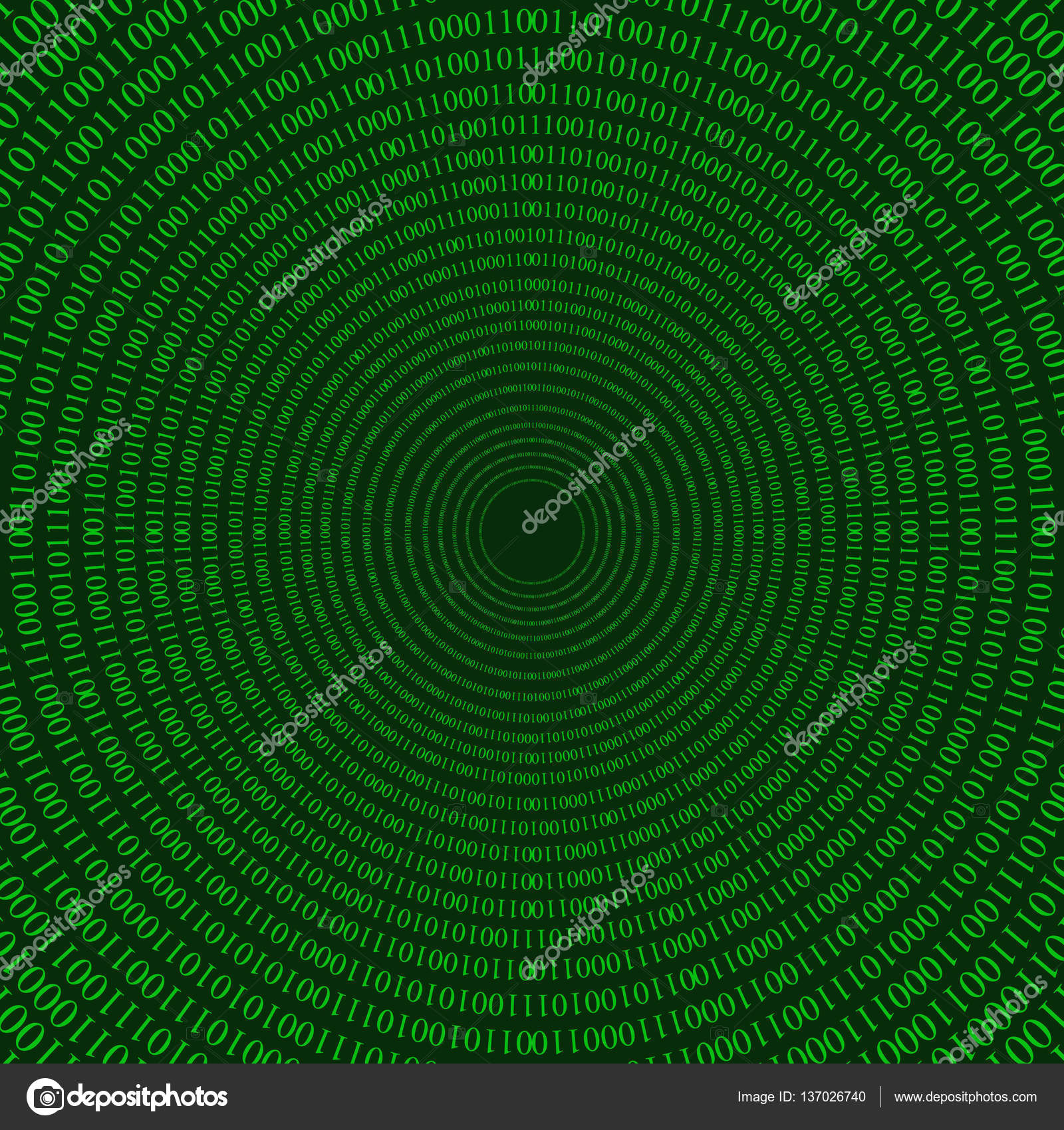 Matrix circular pattern Stock Vector by ©koksikoks 137026740