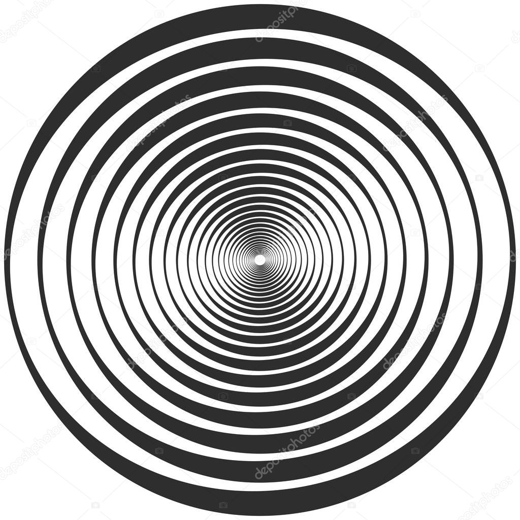 Ondas en la propagación de las olas de agua en el círculo concéntrico ...