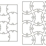 Jigsaw Puzzle template 24 pieces vector. — Stock Vector © hi6un #24865479