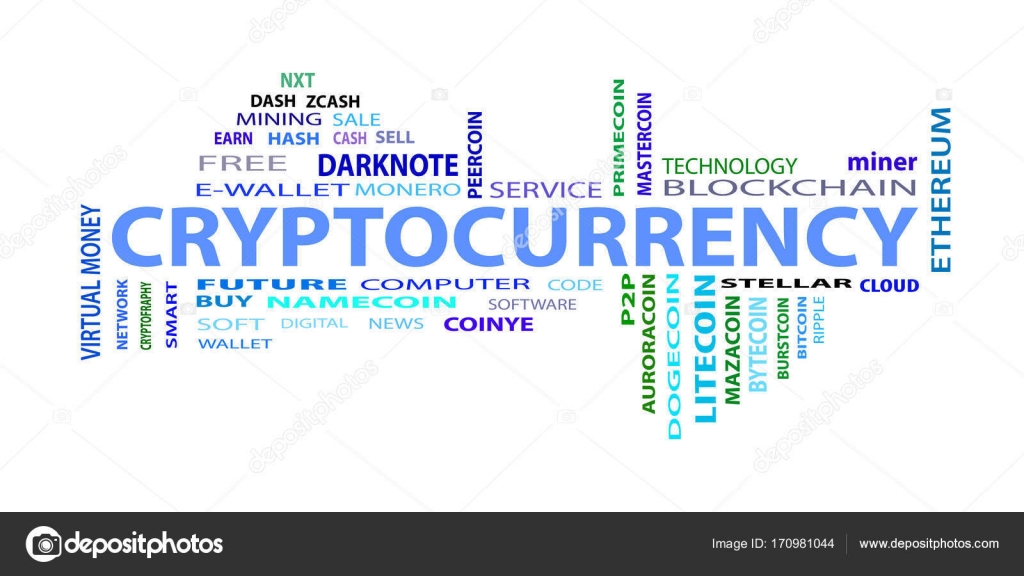 Criptocurrency, word cloud concept on white background Stock Vector ...