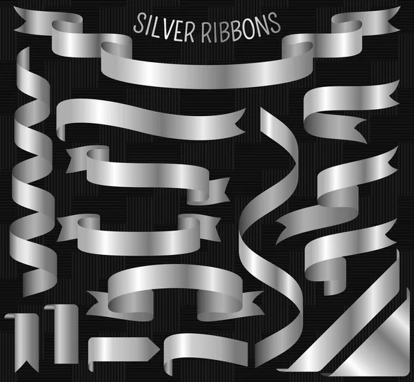 Silver ribbon Vector Art Stock Images | Depositphotos