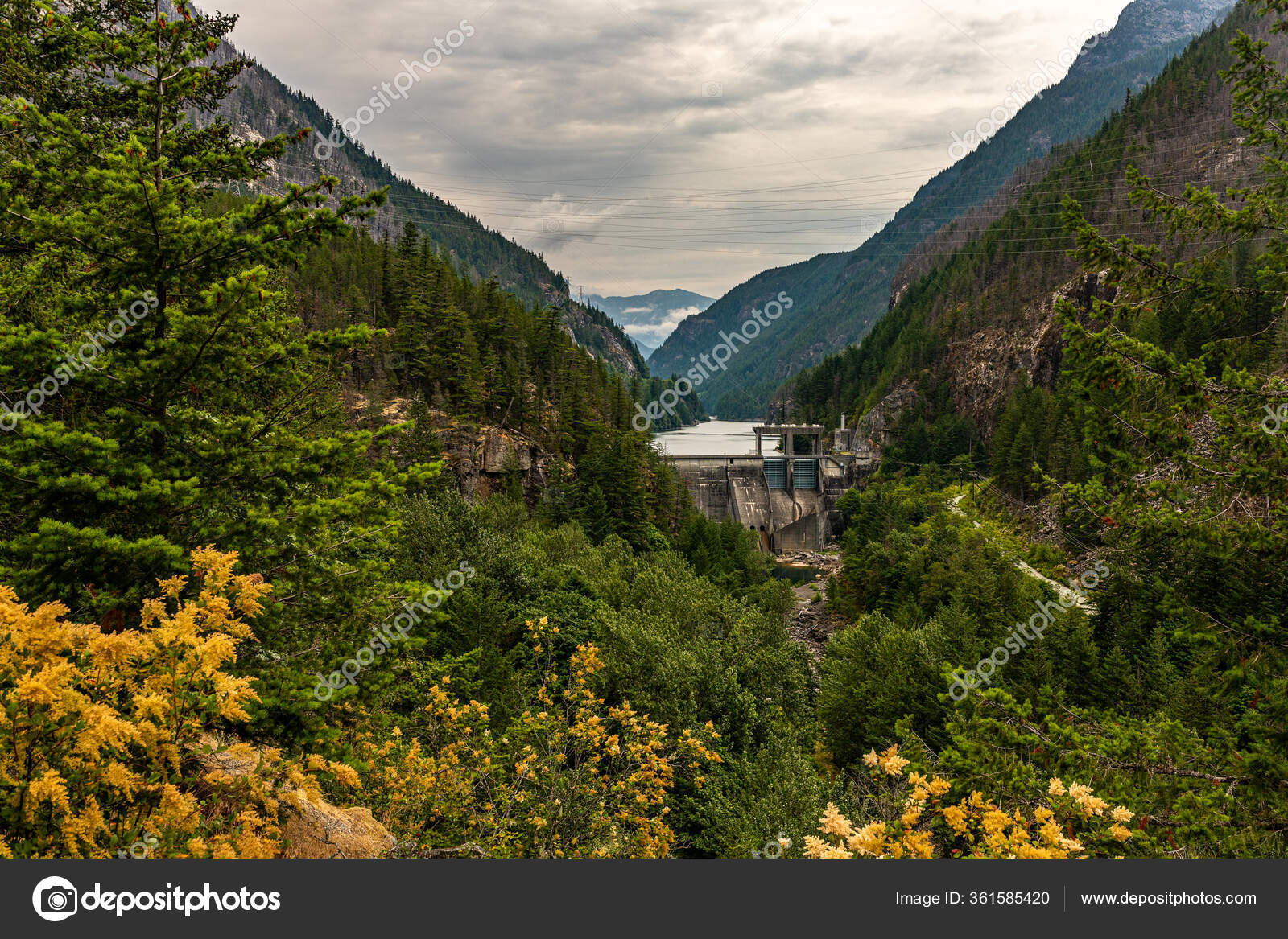 Gorge Lake Dam Skagit River North Cascades National Park Rockport ...