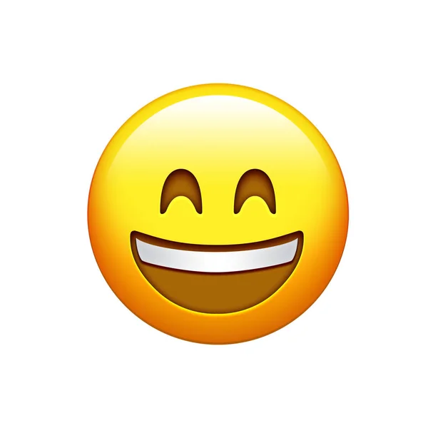 Happy face emoji with teeth Stock Photos, Royalty Free Happy face emoji ...