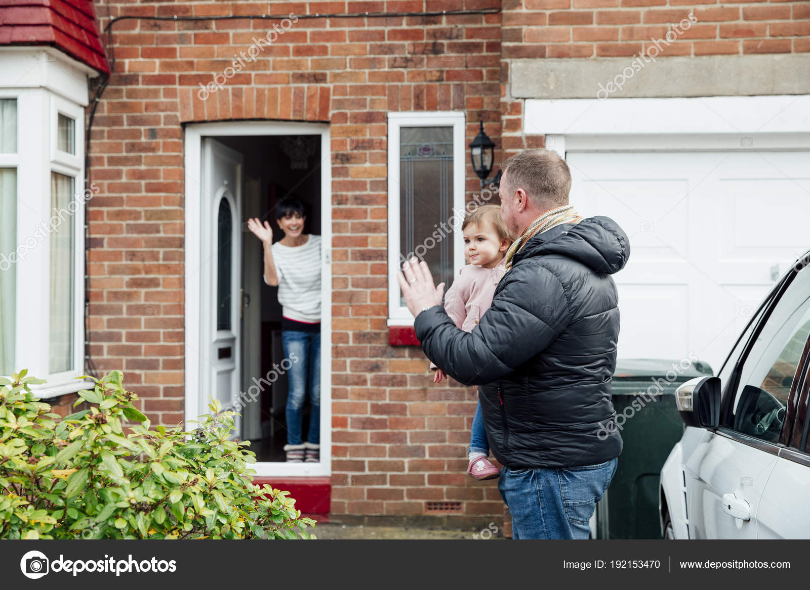 Waving Goodbye to Mum Stock Photo by ©DGLimages 192153470