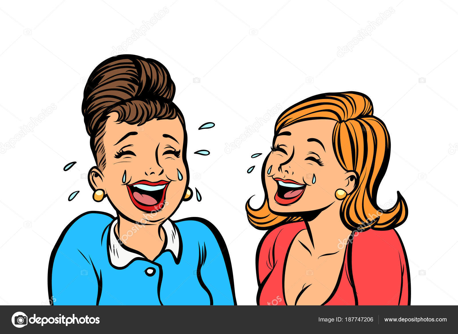 People Laughing Drawing