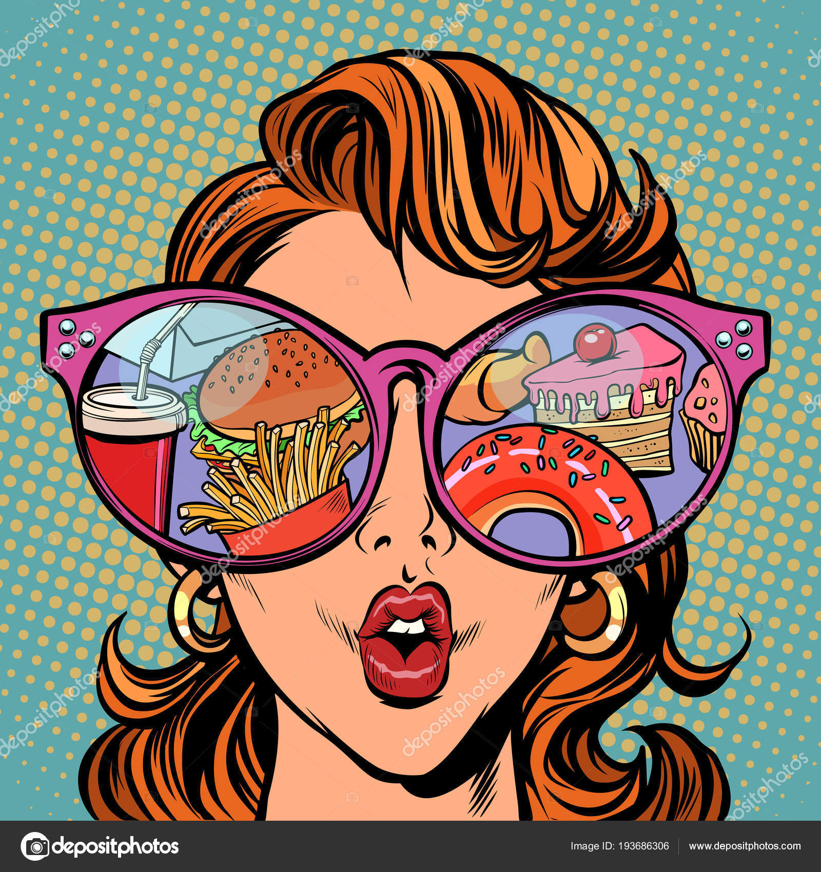 Sunglass Reflection Drawing