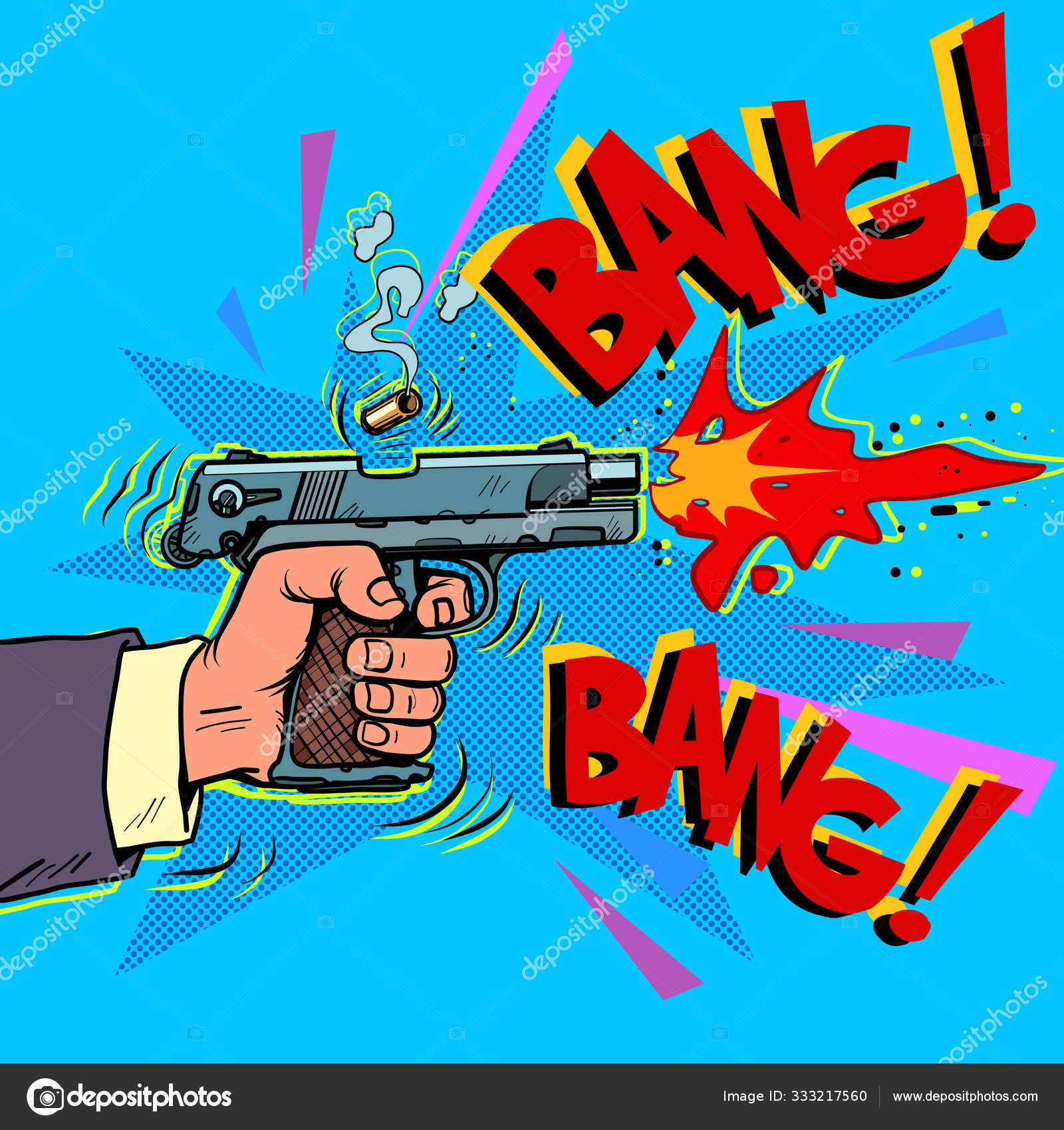 Cartoon Gun Bang