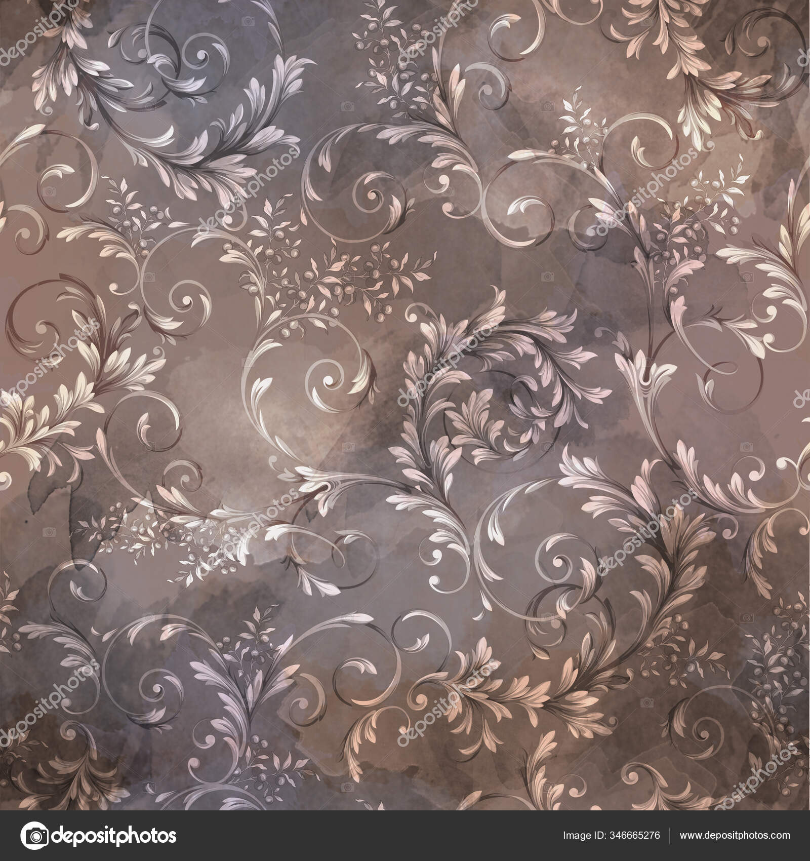 Seamless Classic Pattern Baroque Elements Texture Classic Baroque ...