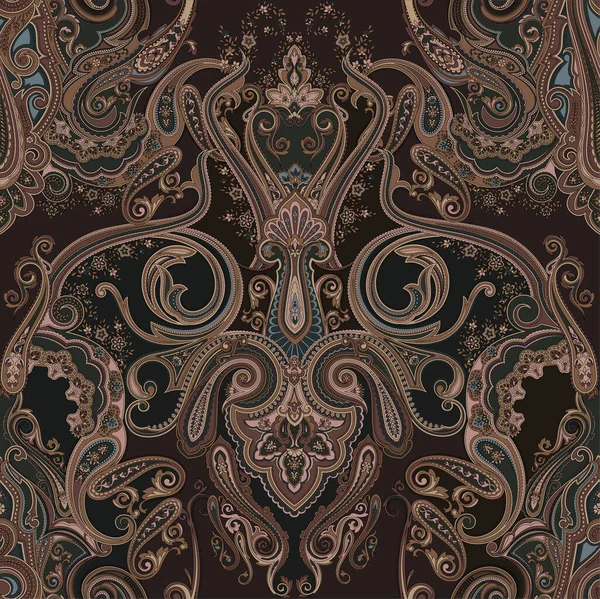 Seamless Traditional Paisley Pattern Textile Design Fabrics Classic ...