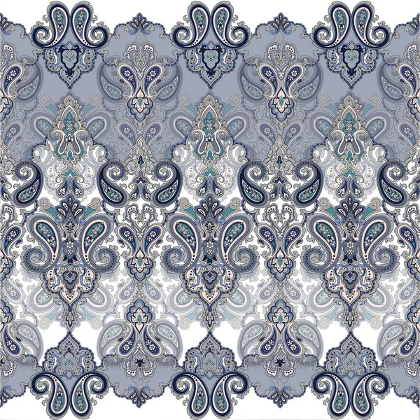 Classic Seamless Ornamental Paisley Pattern Textile Design Fabrics ...