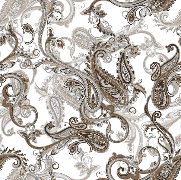 Seamless Traditional Paisley Pattern Textile Design Fabrics Classic ...