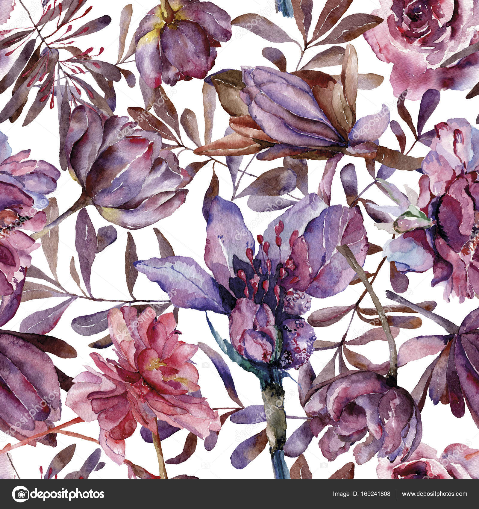 Maroon Flower Pattern