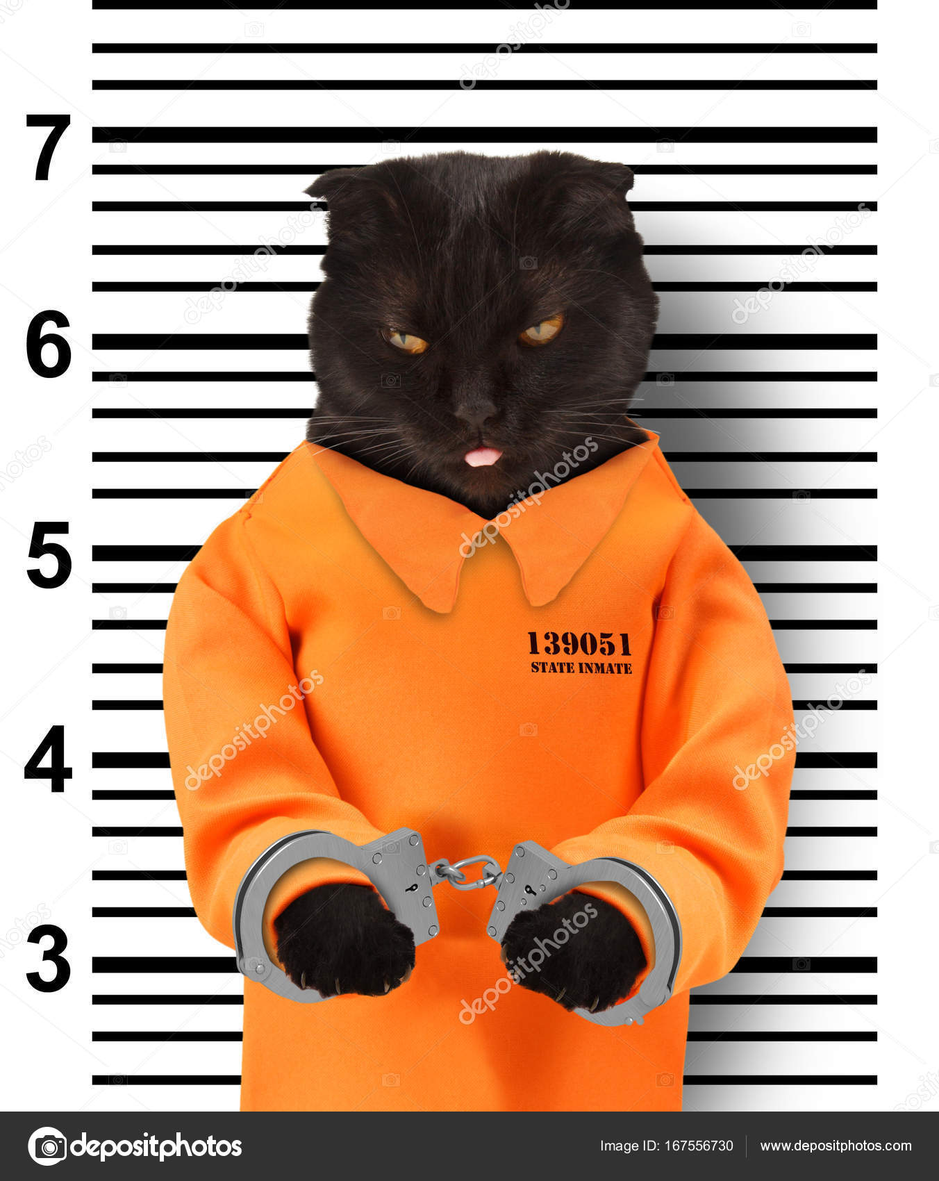 Black cat in a handcuffs Stock Photo by ©funny_cats 167556730