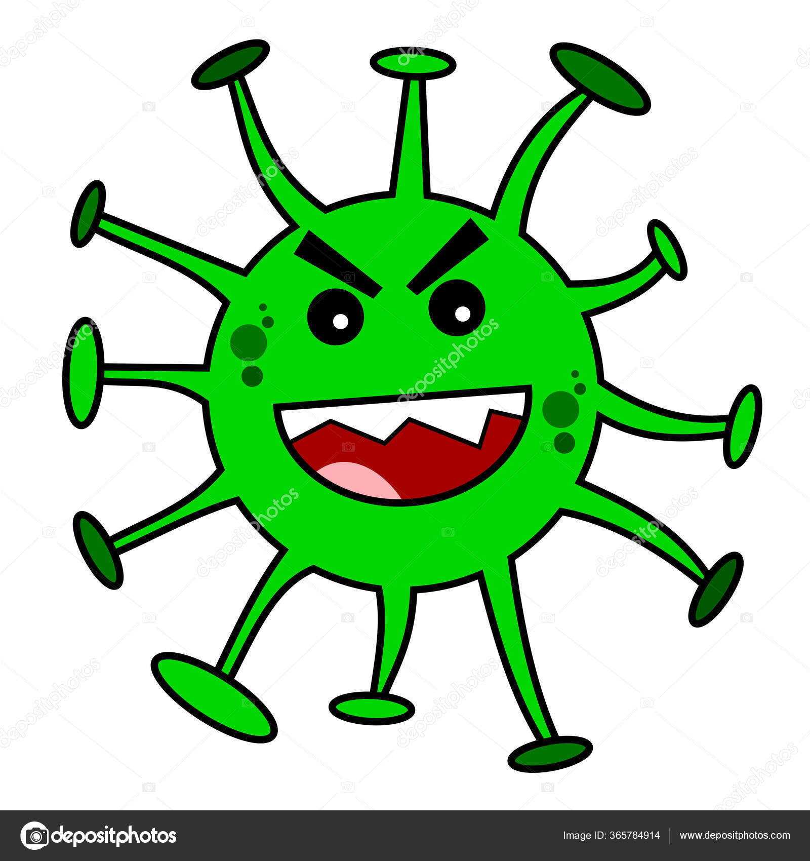 Common Cold Cell Cartoon