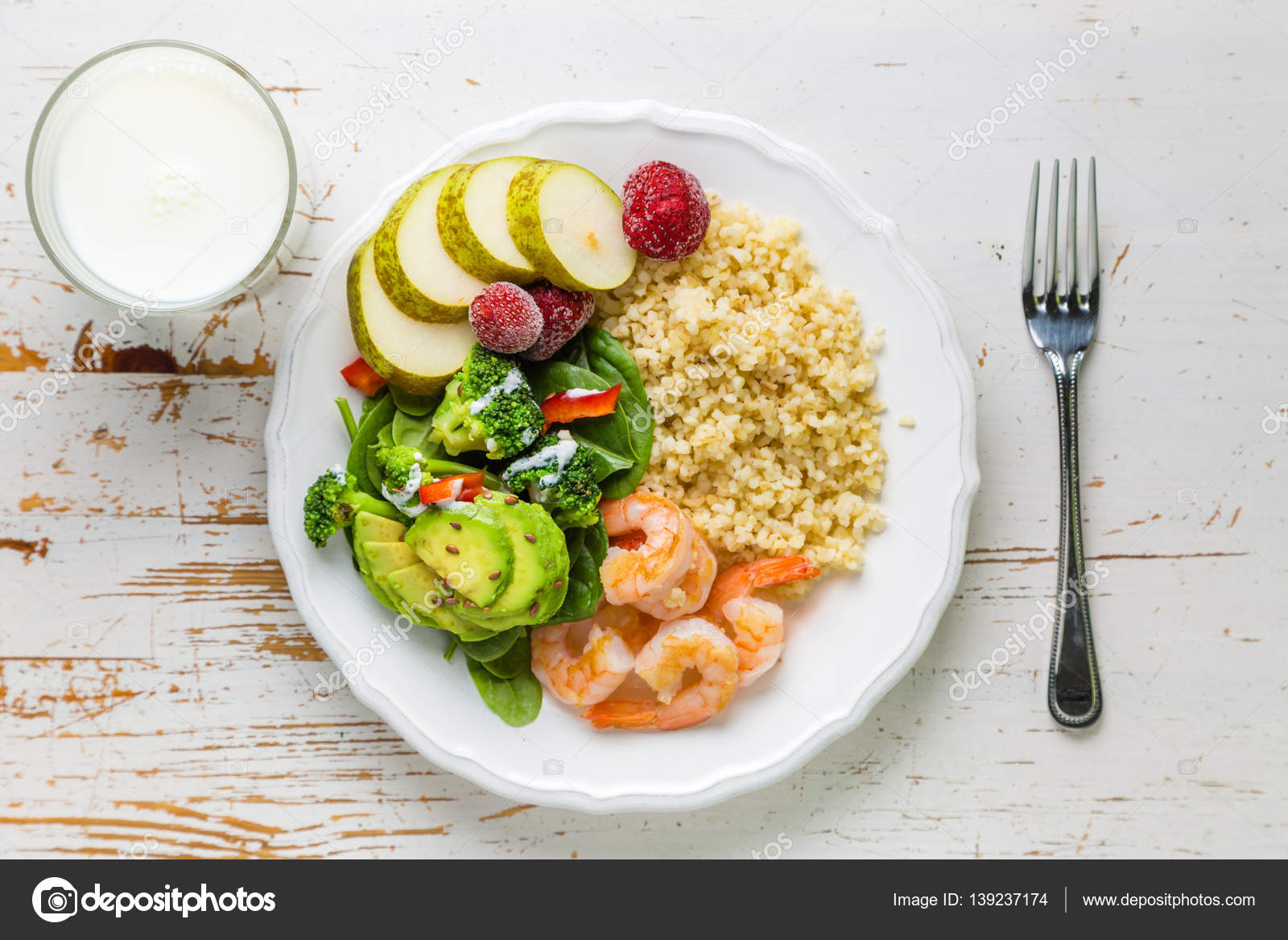 My plate - portion control guide Stock Photo by ©anaumenko 139237174