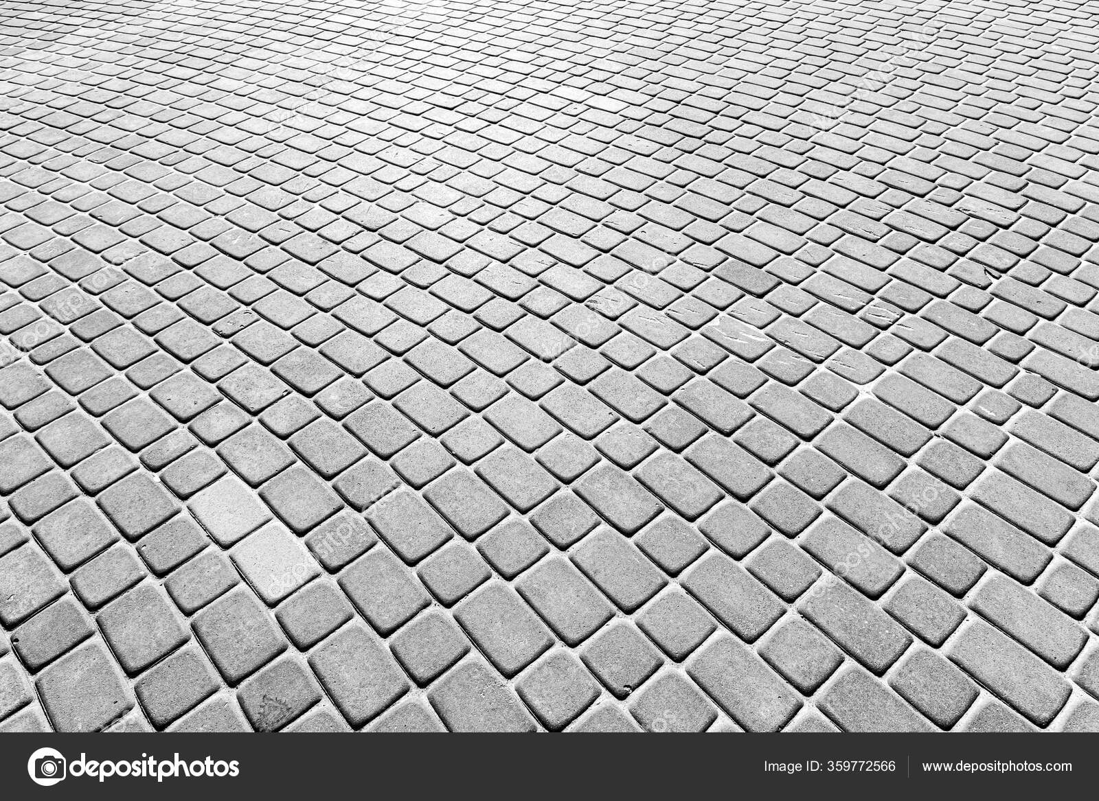 Top View Gray Paving Stone Road Old Pavement Granite Texture — Stock ...