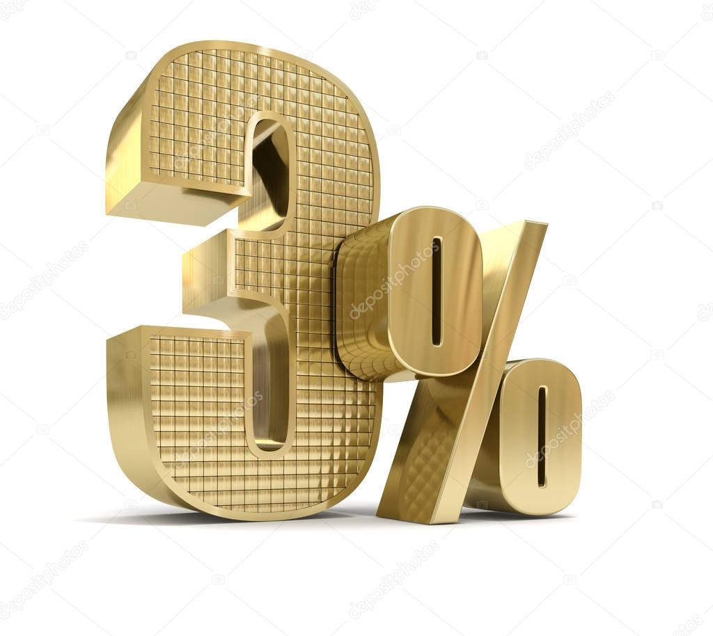 Oro tres por ciento 2022