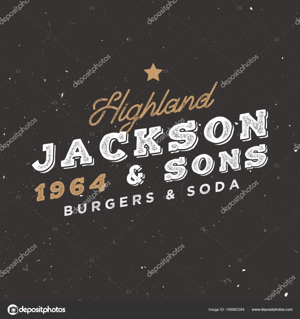 Vintage logo template. Retro insignia for branding projects. Stock ...