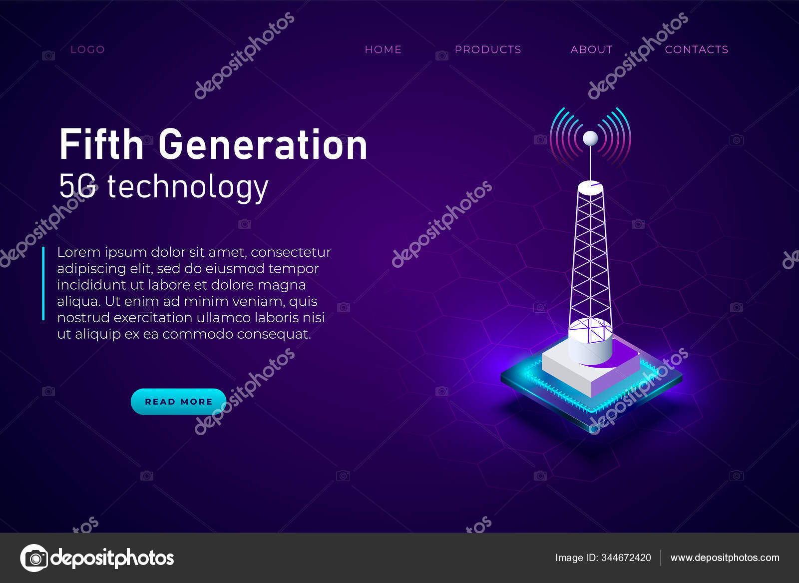 Fifth generation of internet, 5g wireless network technology. Internet ...