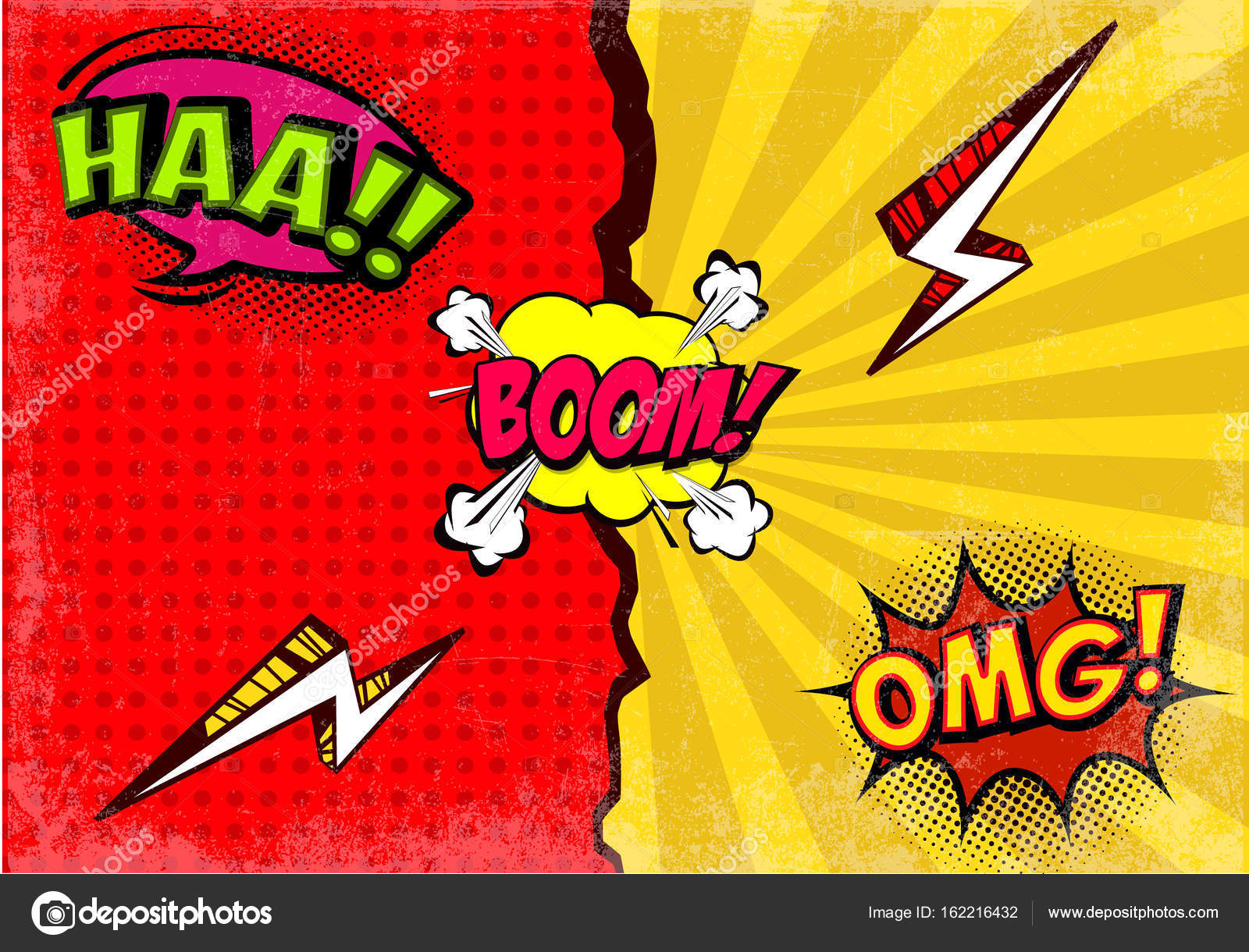 Comic expressions background Stock Vector Image by ©Denisxize #162216432