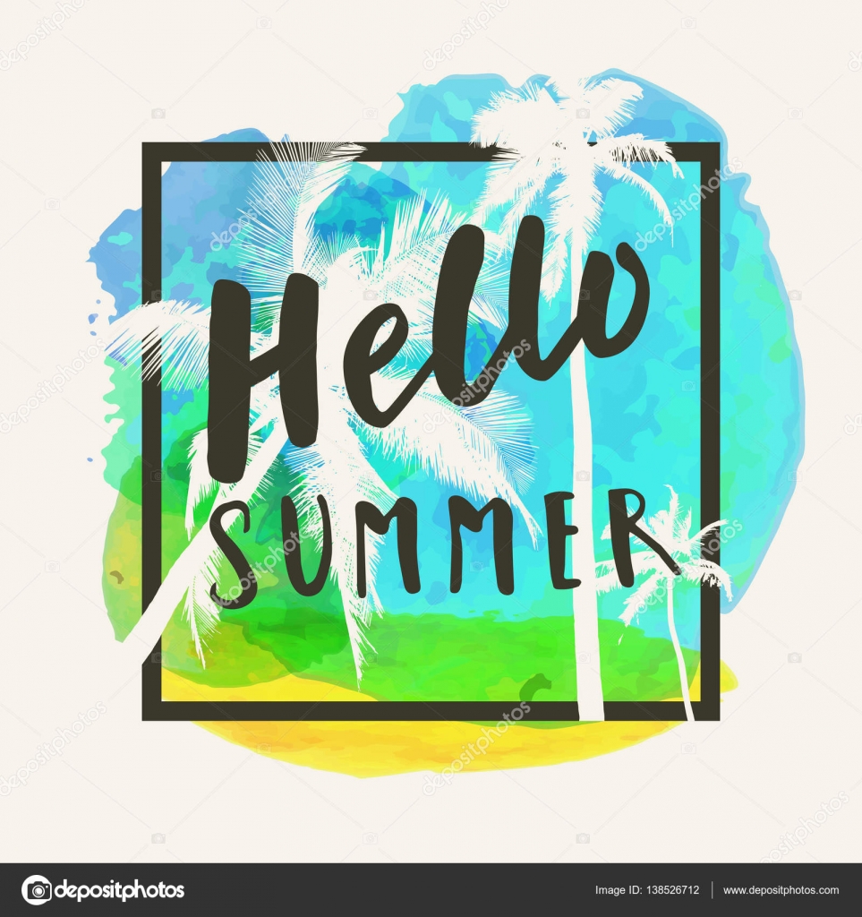 Hello Summer design Stock Vector Image by ©babayuka #138526712