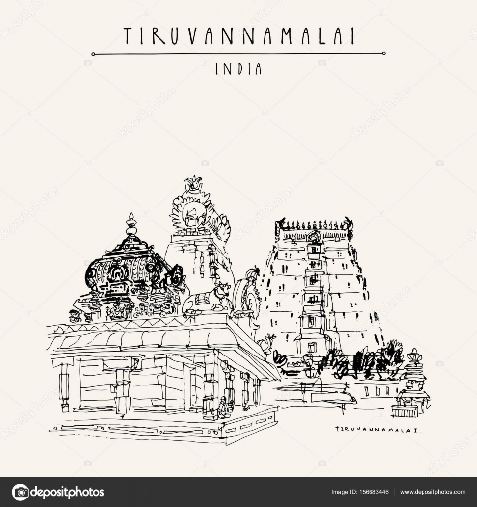 Gopuram Drawing