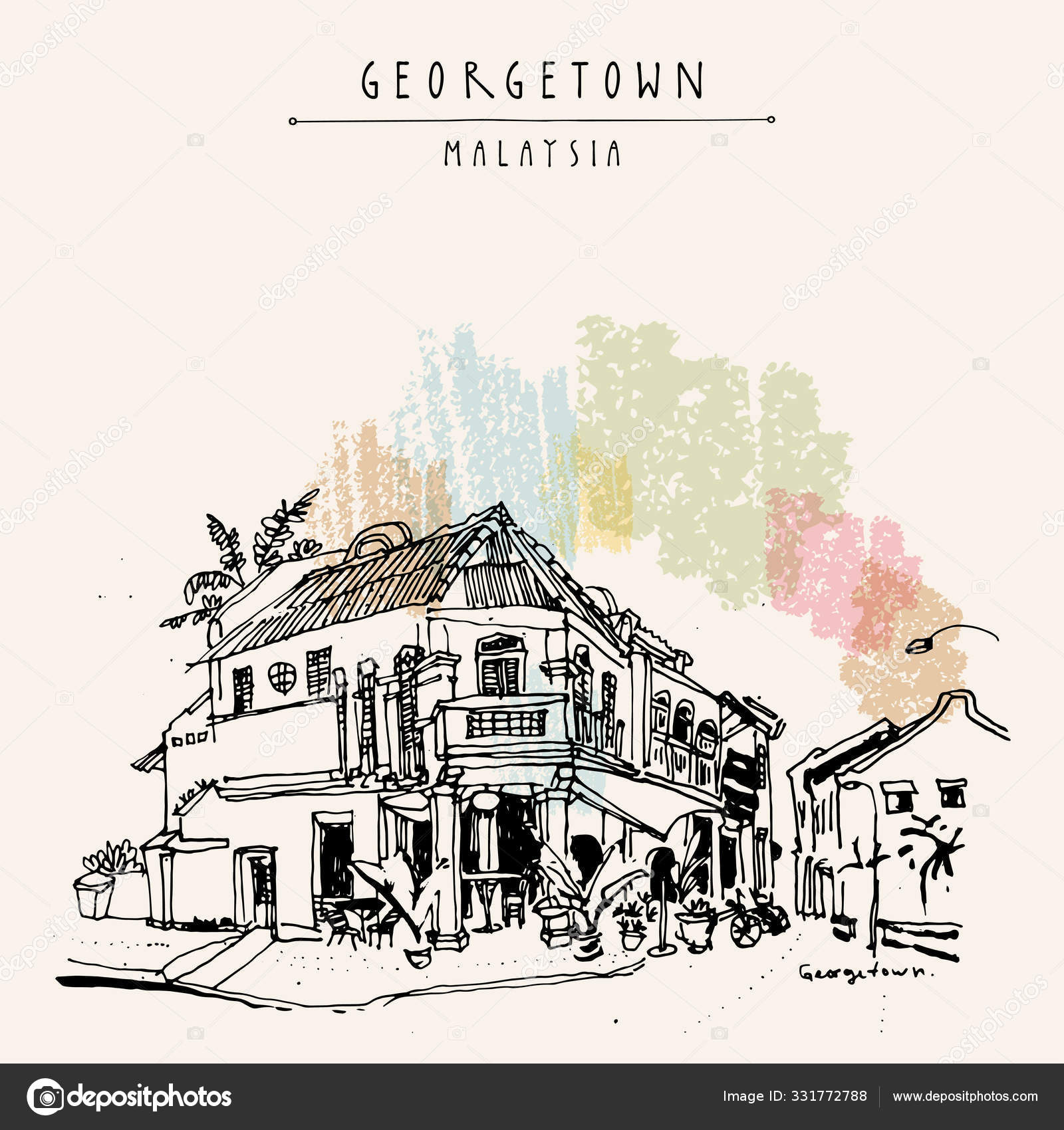 Georgetown Penang Malaysia Southeast Asia Cozy Eclectic Colonial ...