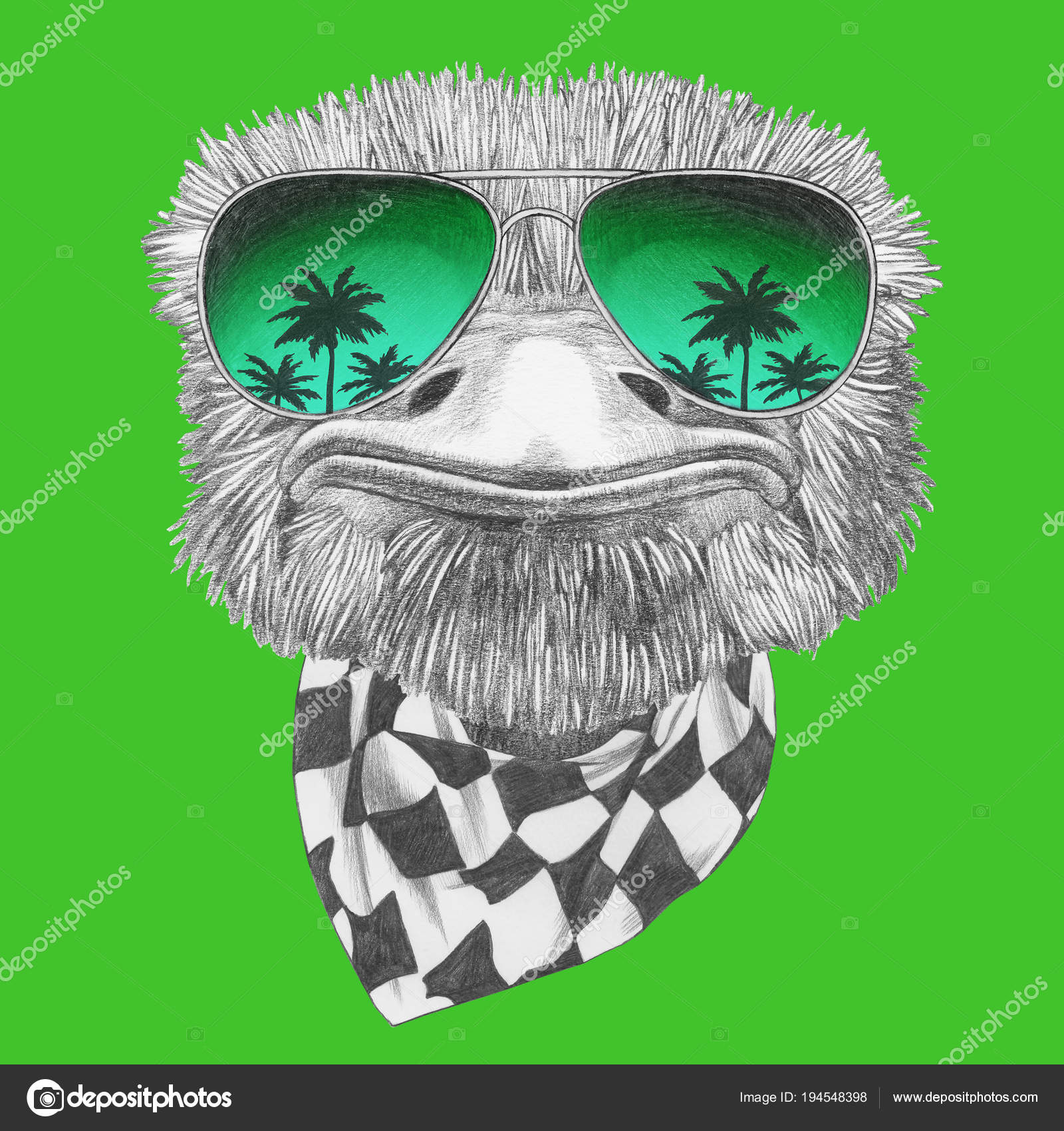 Sunglass Reflection Drawing