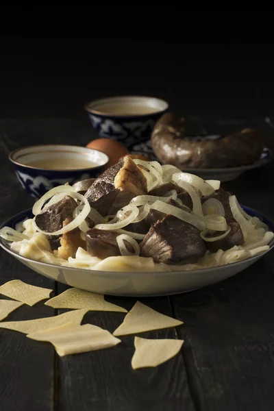 Stockfotos Kazakh national dish Bilder, Stockfotografie Kazakh national ...