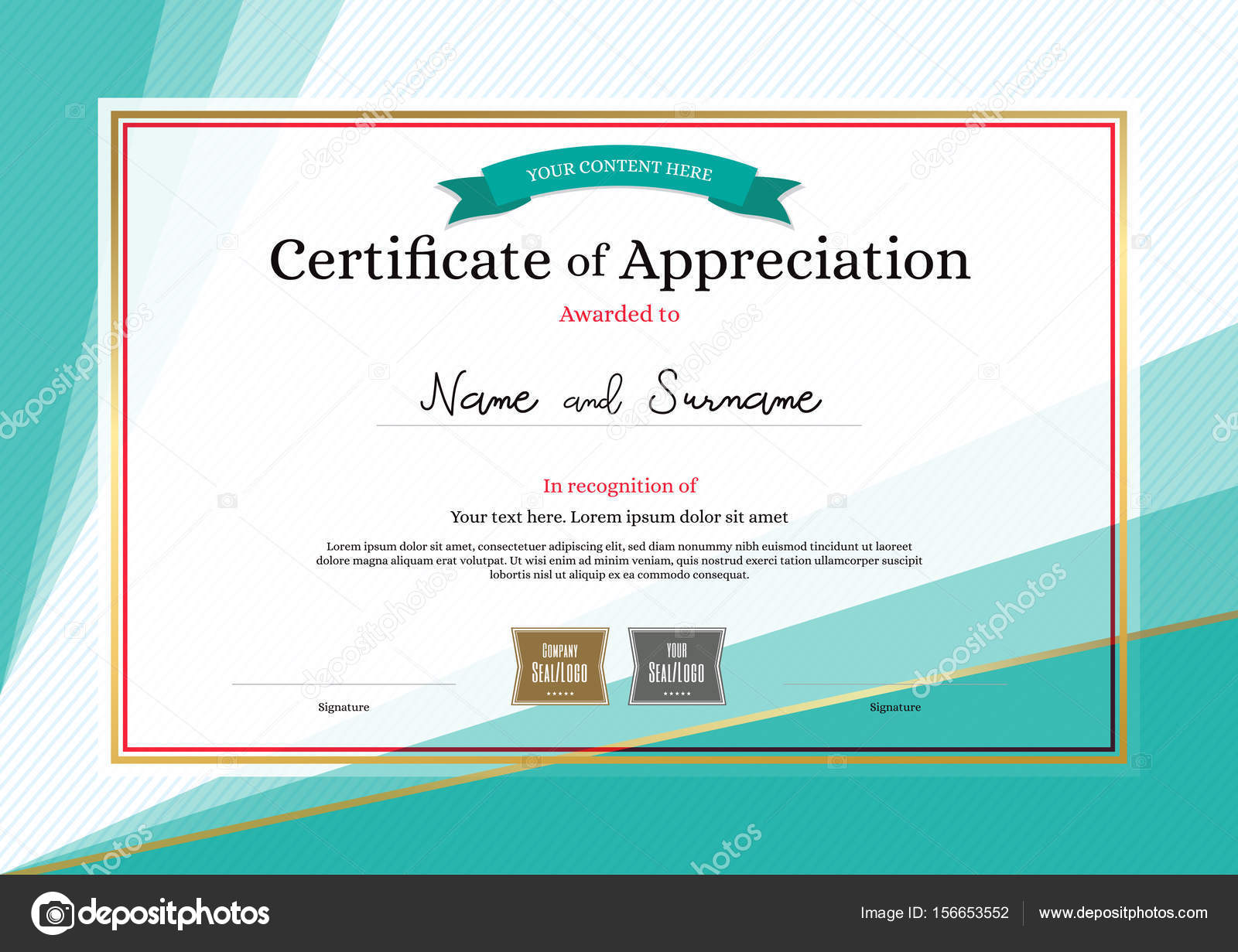 Certificate Of Appreciation Background Design