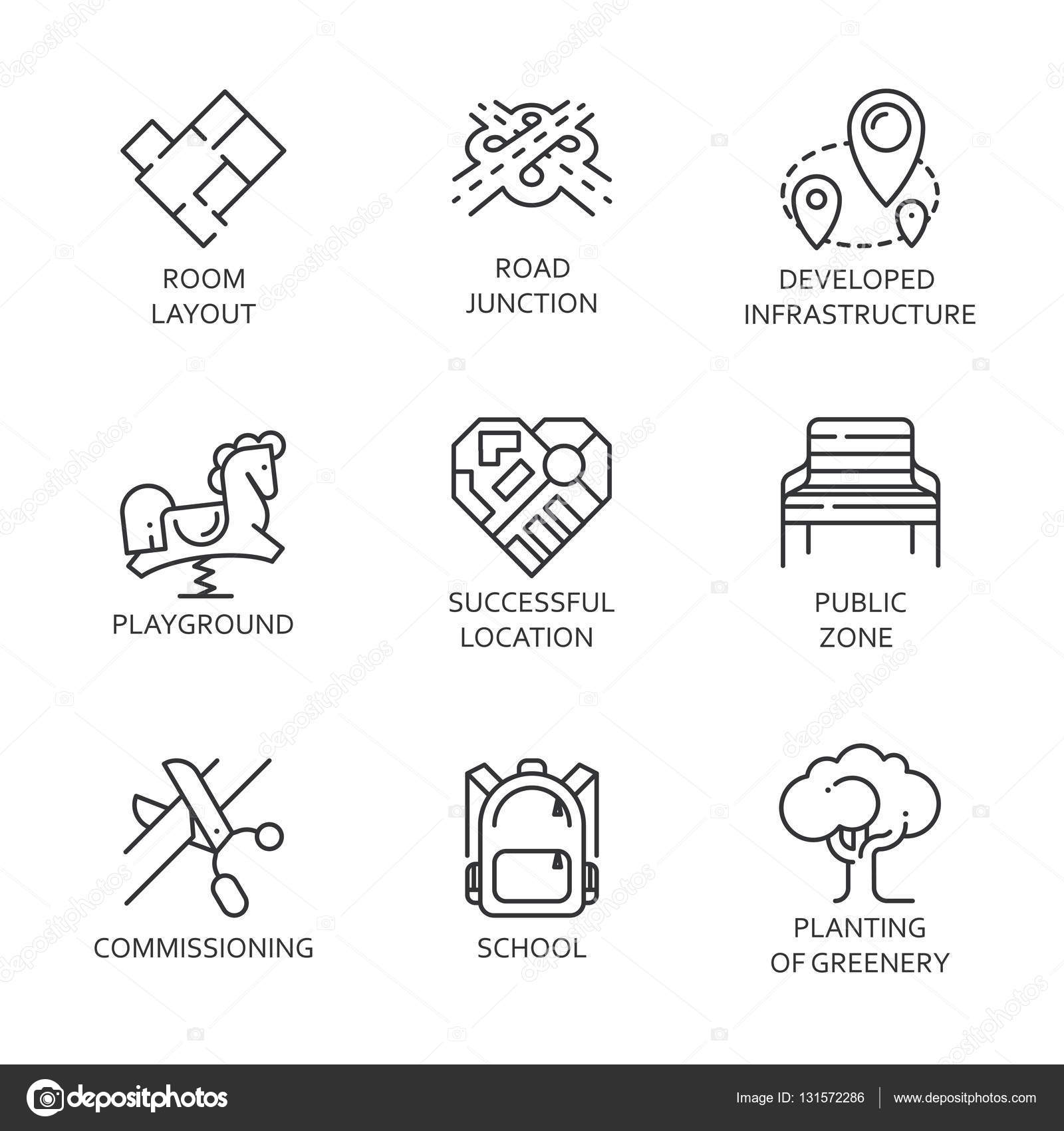 Nine development of urban and road infrastructure logo Stock Vector ...