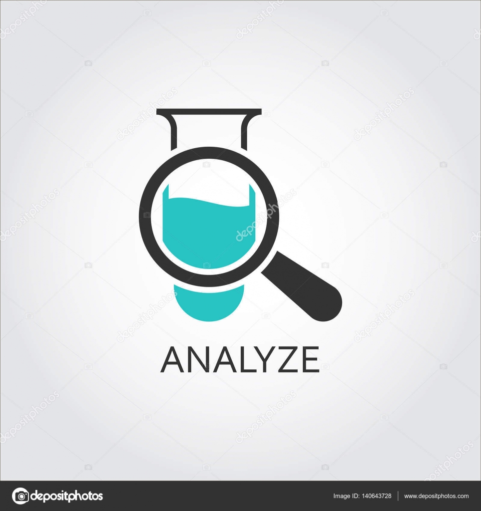 Icon of tube and magnifier, analyze concept Stock Vector by ©Fish ...